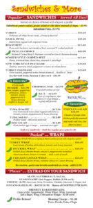 New York Style Deli Menu - Pickles Plus Deli Clearwater