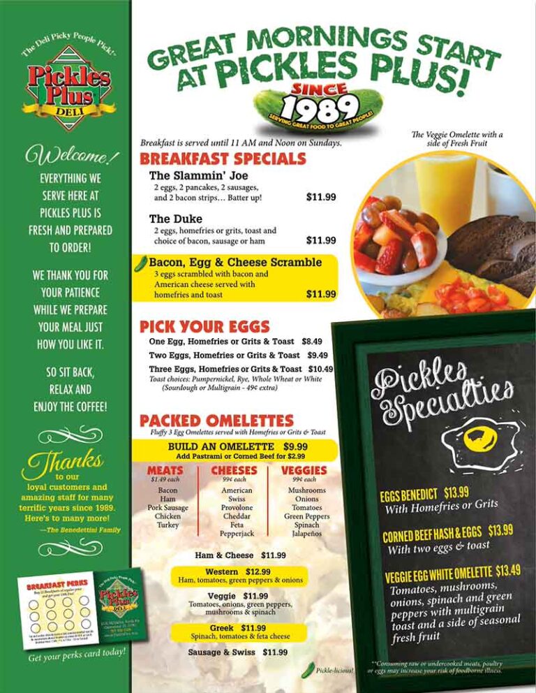 Pickles Plus Deli Specials - Clearwater NY Style Deli